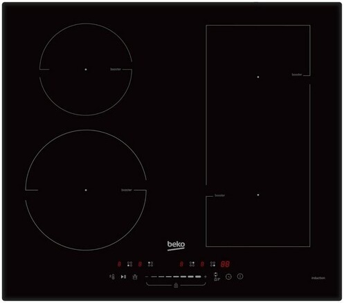 Beko indukciona ugradna ploča HII 64500 FTO, Staklokeramika, 4 zone kuvanja, 9 nivoa snage, crnaID: EK000859852