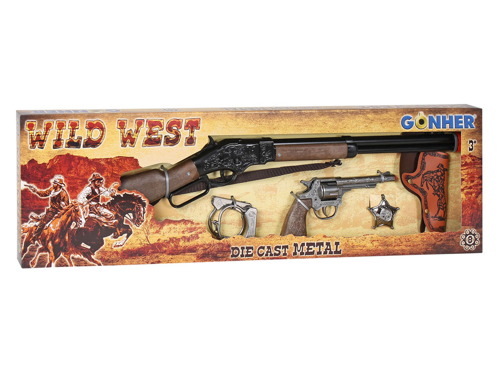 GONHER Western set(puška, revol,lisice,znacka, futr) 8 GN49805ID: EK000859502