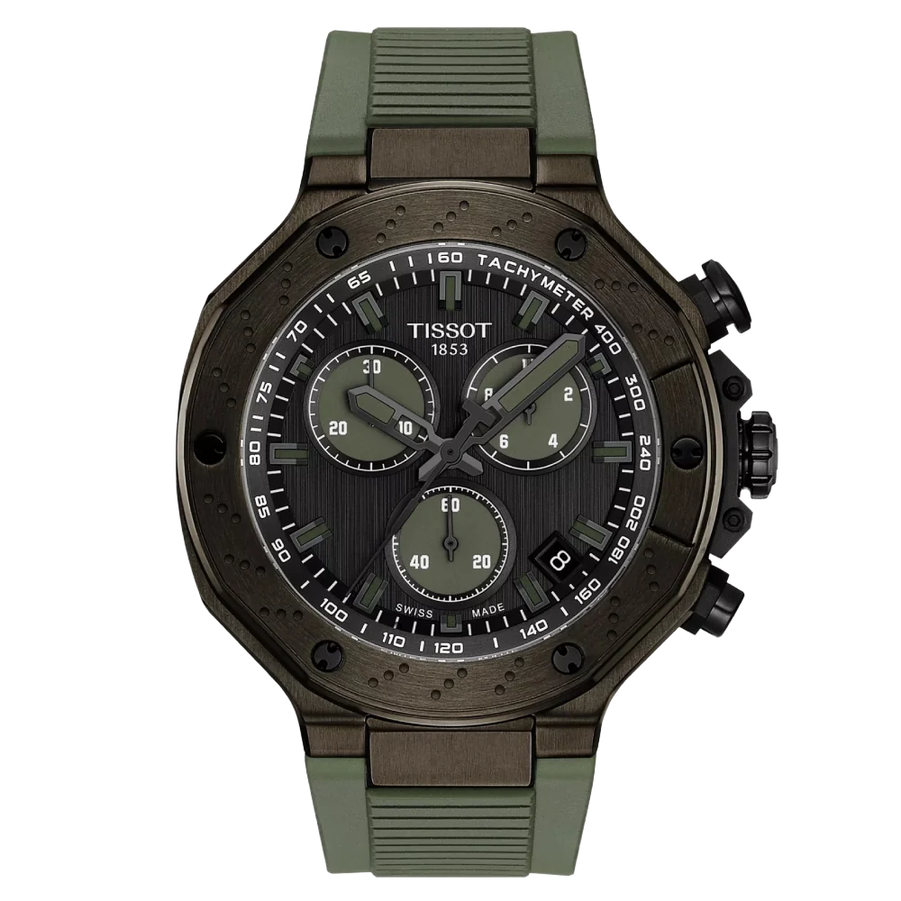 T141.417.37.061.02 TISSOT T-RACE GRREEN/BLACK RUČNI SAT