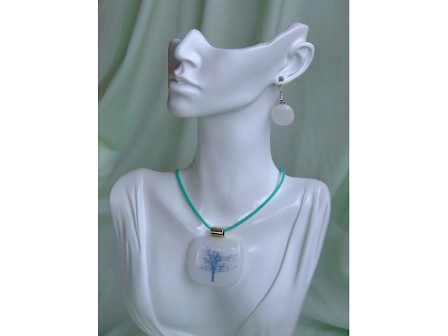 SET Dichroic Staklo - Komplet BELO 3