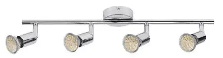 RABALUX Norton, hrom LED spot sa sijalicom 4xGU10 u paketu