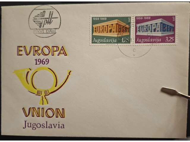 FDC Ša 1766 - 1767 Prijem Jugoslavije u CEPT
