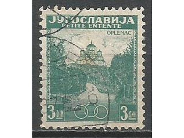 Kraljevina,Mala Antanta 3 din 1937.,zl 12 1/2,žigosano