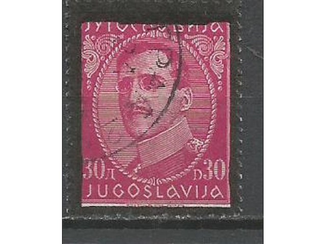 Kraljevina,Kralj Aleksandar 30 din 1934.,crni okvir,