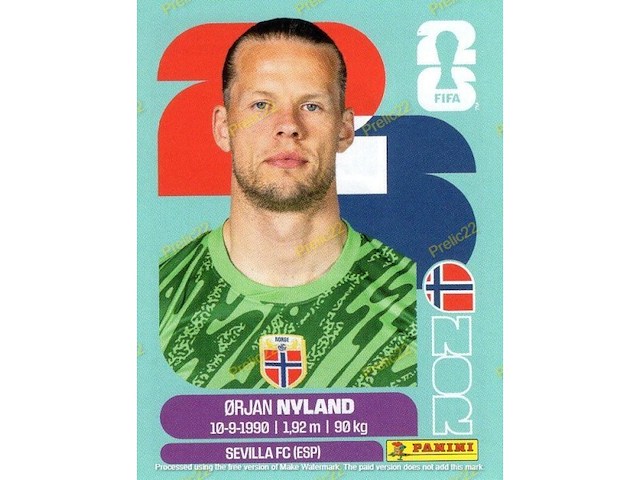 FIFA WORLD CUP 2026 broj NOR02 NOR2 (čitaj opis)
