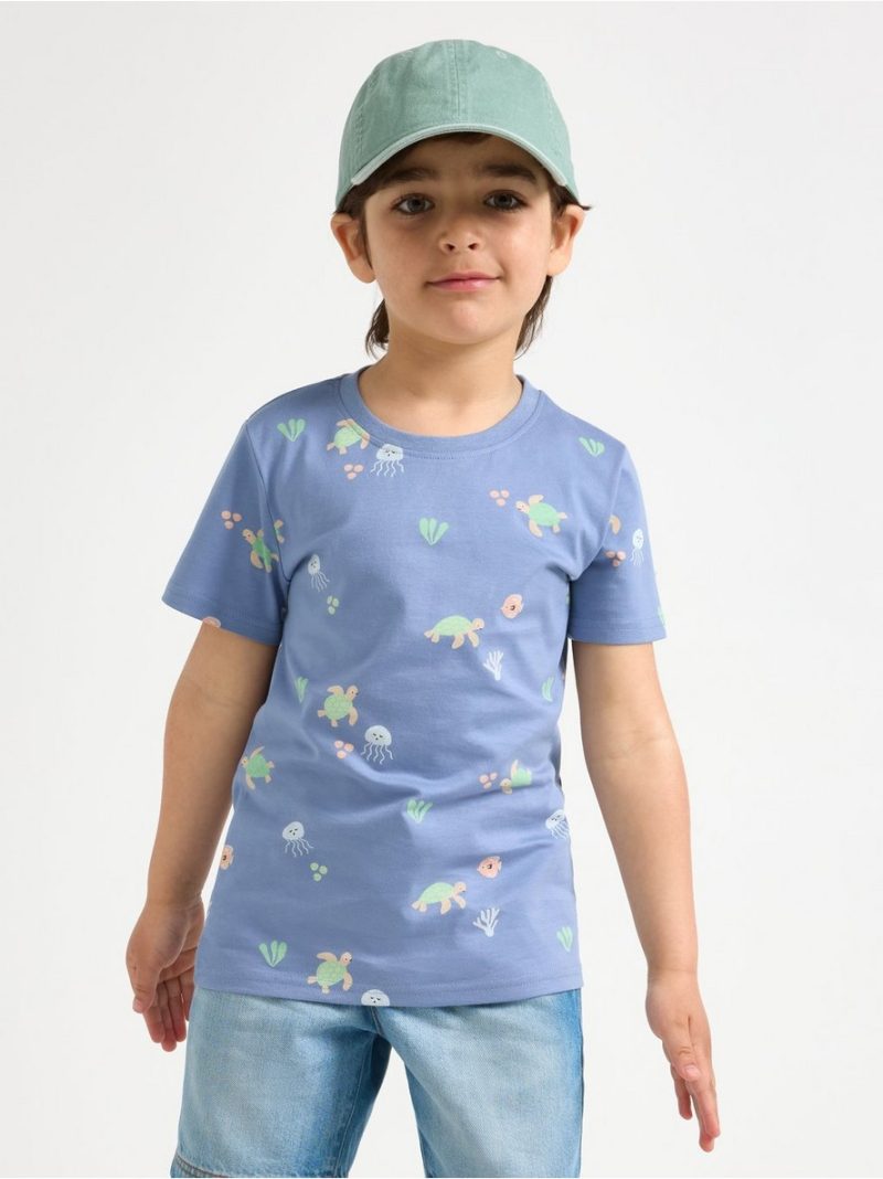 Majica – Short-sleeved top with sea animals