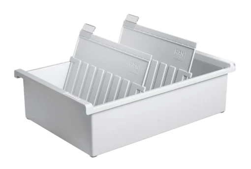 Kutija za indexne kartice 1/1300 A5, otvorena siva Han