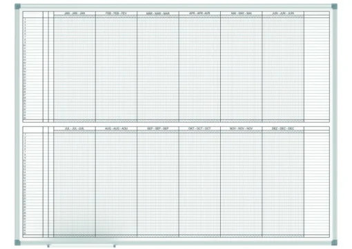 Godišnja planer tabla „MAULstandard“, 90×120, 2×6 meseci
