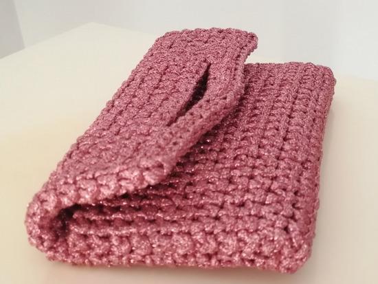 Handmade pismo pink torba