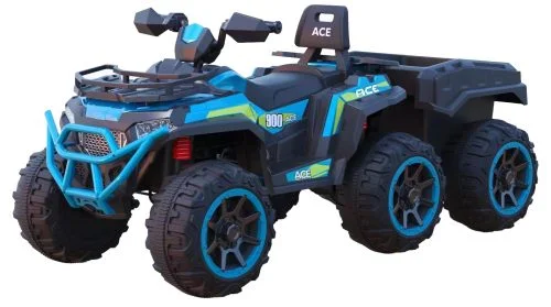 Auto na baterije ATV Veliki+prikolica TS-153- C plavi