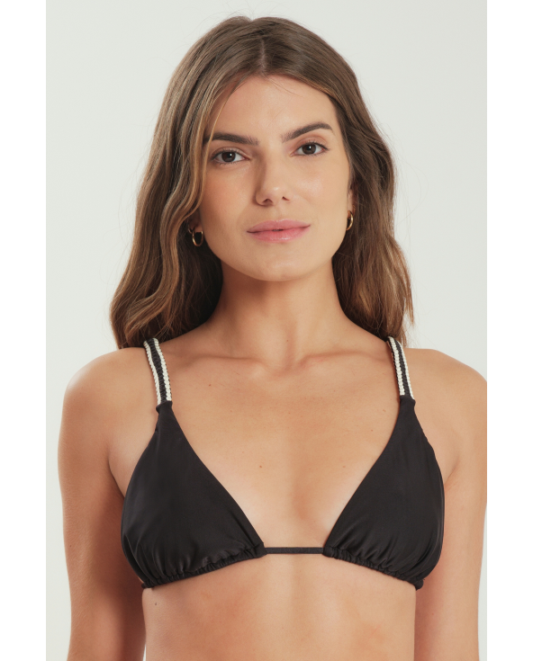 Top Preto Macrame-Ponto-Basico
