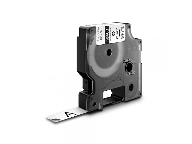 DYMO TRAKA INDUSTRIJSKA POLIESTER 12MM CRNA/BELA
