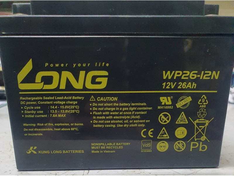 Akumulator LONG 12V 26Ah