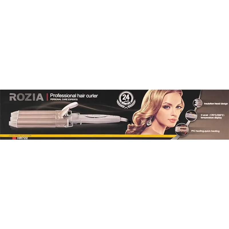 Rozia HR-722 trostruki uvijač za talase sa displejem