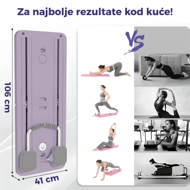 Sklopiva pilates tabla za vežbanje – Kućni trening