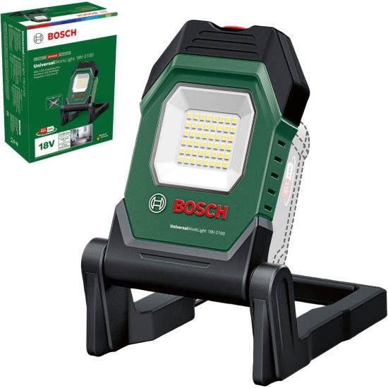 Akumulatorska LED lampa Bosch UniversalWorkLight 18V-2100 Solo; bez baterije i punjača (06039A1300)