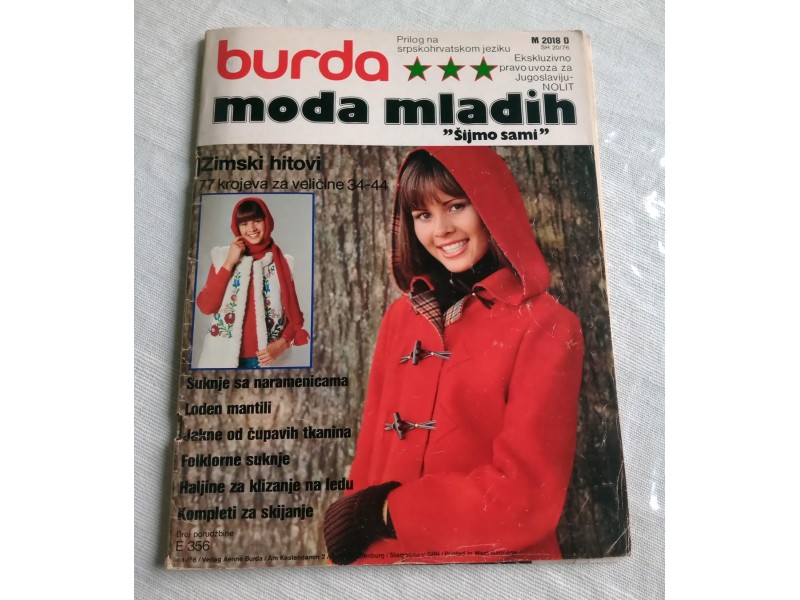 Burda 1976 moda mladih