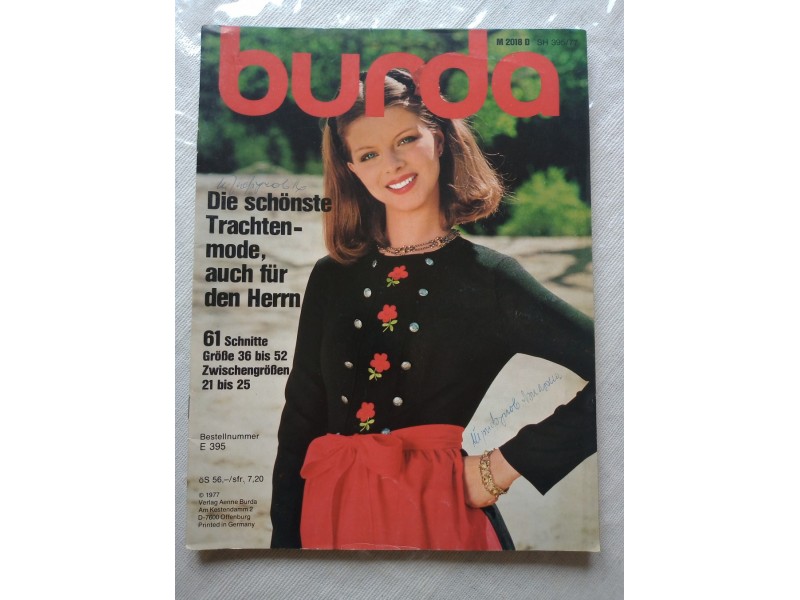 Burda tradicionalne nošnje 1977