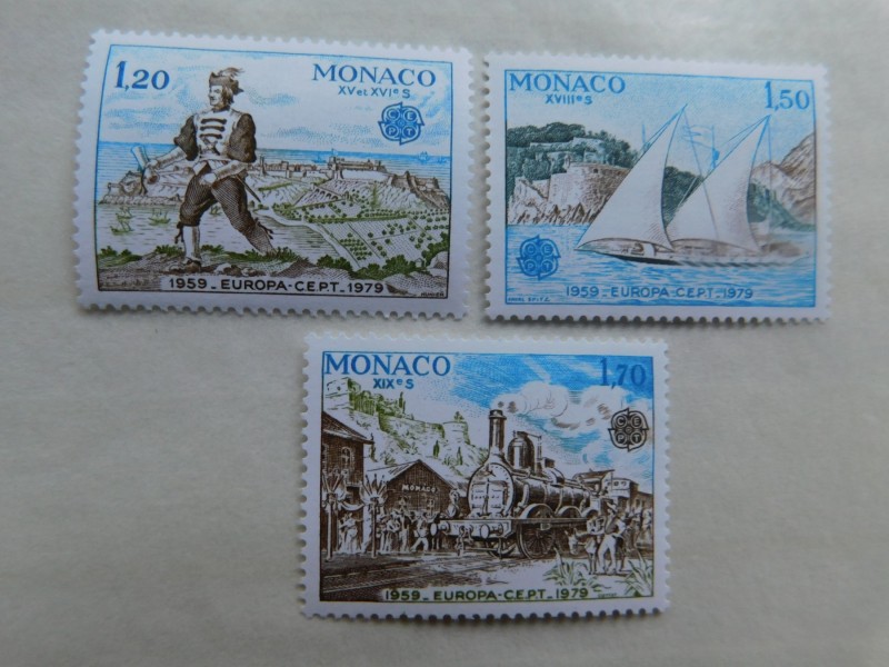MONAKO EUROPA 1979 KOMPLET ČISTA SERIJA