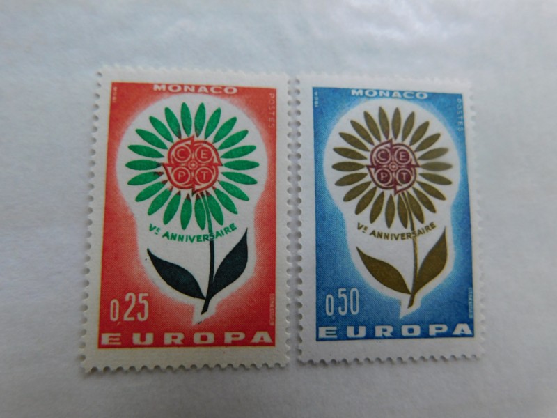 MONAKO EUROPA 1964 KOMPLET ČISTA SERIJA