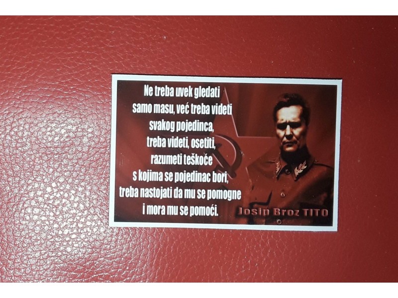 Magnet za frižider – motiv Josipa Broza Tita oko 7 x 5