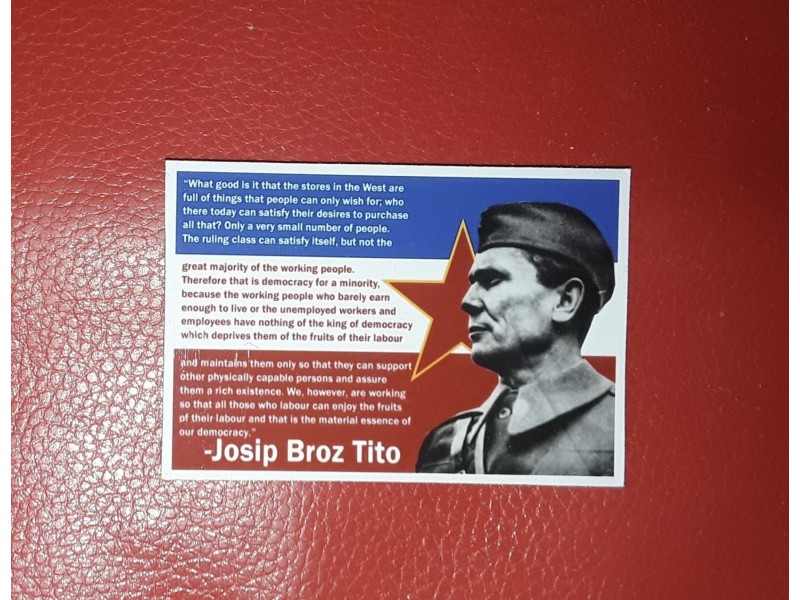 Magnet za frižider – motiv Josipa Broza Tita oko 7 x 5