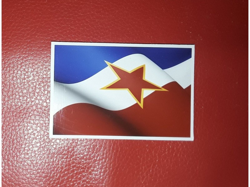 Magnet za frižider –motiv Zastava Jugoslavije oko 7 x 5