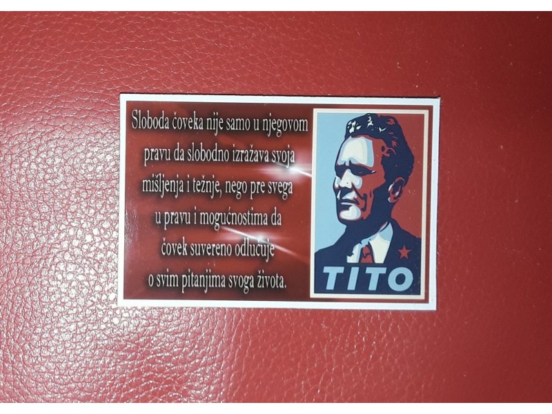Magnet za frižider – motiv Josipa Broza Tita oko 7 x 5