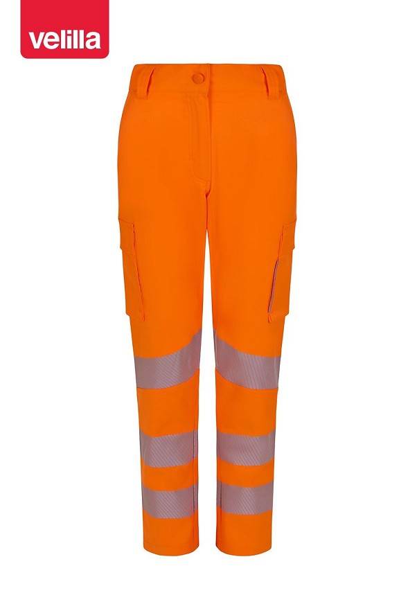 Ženske reciklirane rastegljive pantalone sa segmentiranom trakom