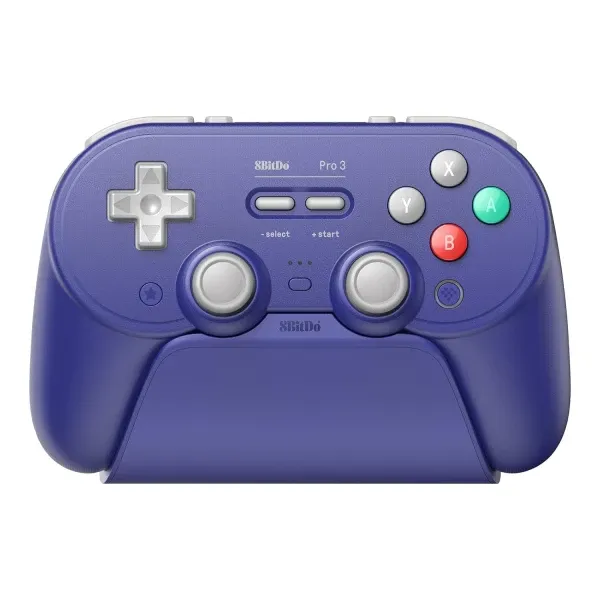 Bežični gamepad 8BitDo Pro 3 BT/2.4Ghz/Multi platform/Vibracija/Hall Effect/TMR/Purple edition+Dock