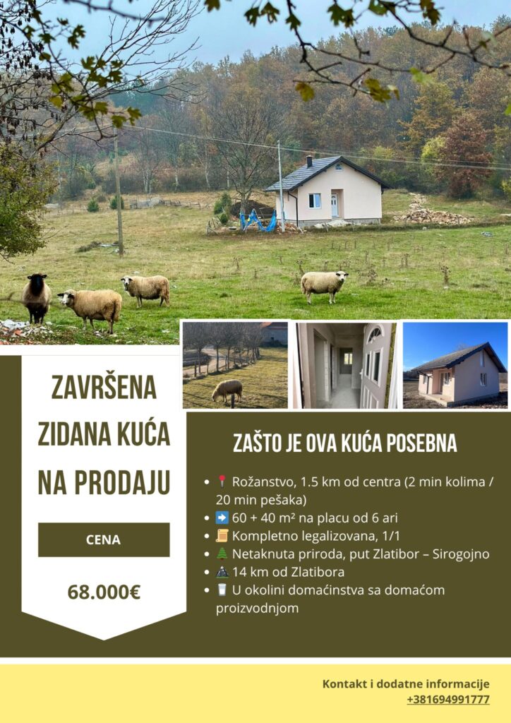Prodajem kuću na Zlatiboru