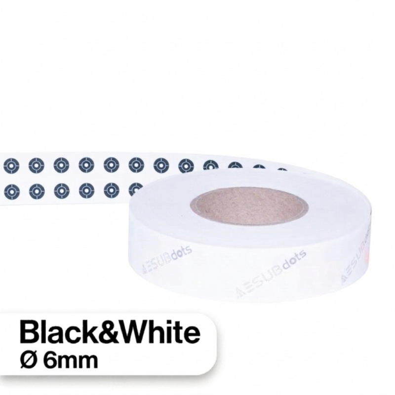 AESUBdots crno-beli markeri za 3D skenere 6000 markera 6mm