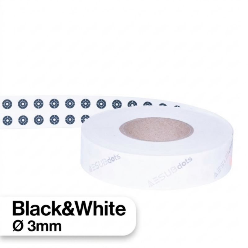 AESUBdots crno-beli markeri za 3D skenere 6000 markera 3mm