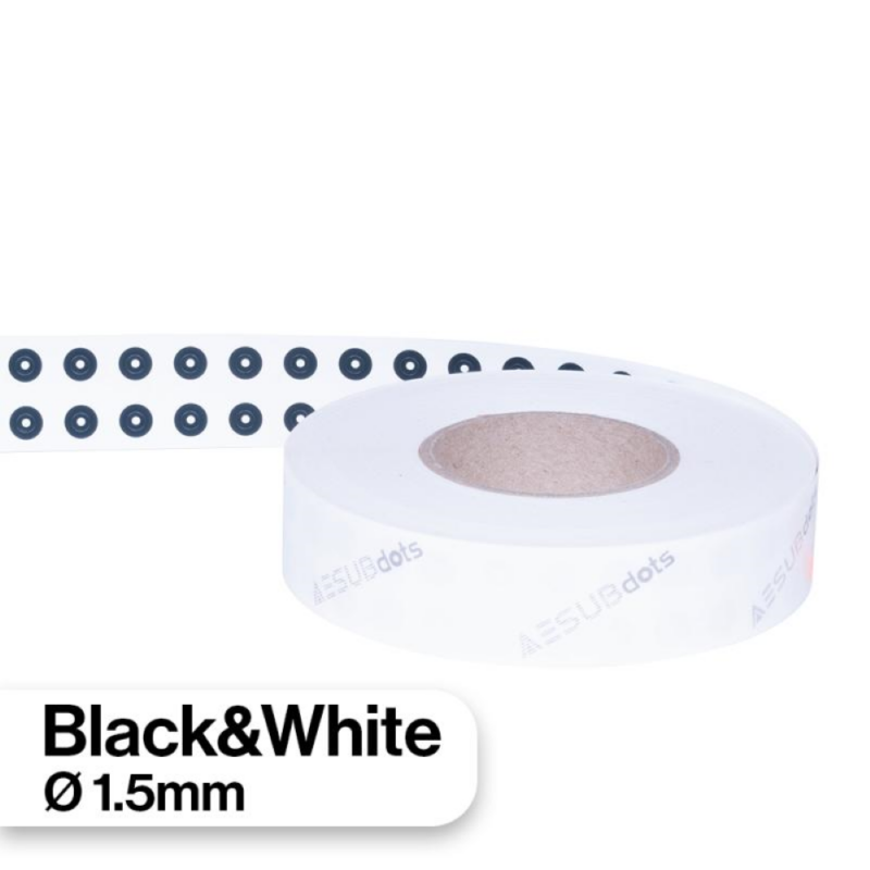 AESUBdots crno-beli markeri za 3D skenere 6000 markera 1,5mm