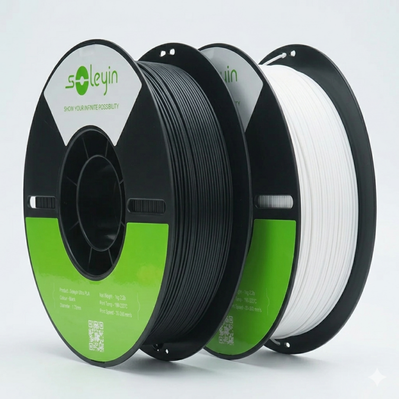 SOLEYIN ULTRA PLA 1,75MM 2KG CRNA I BELA