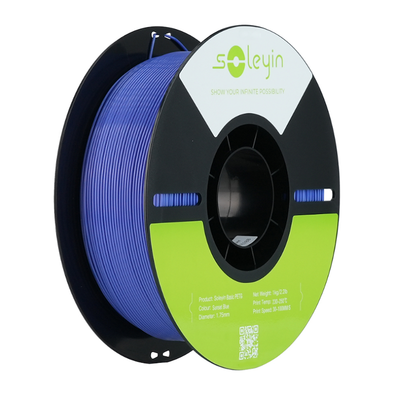 SOLEYIN BASIC PET-G 1,75MM 1KG SUNSET BLUE