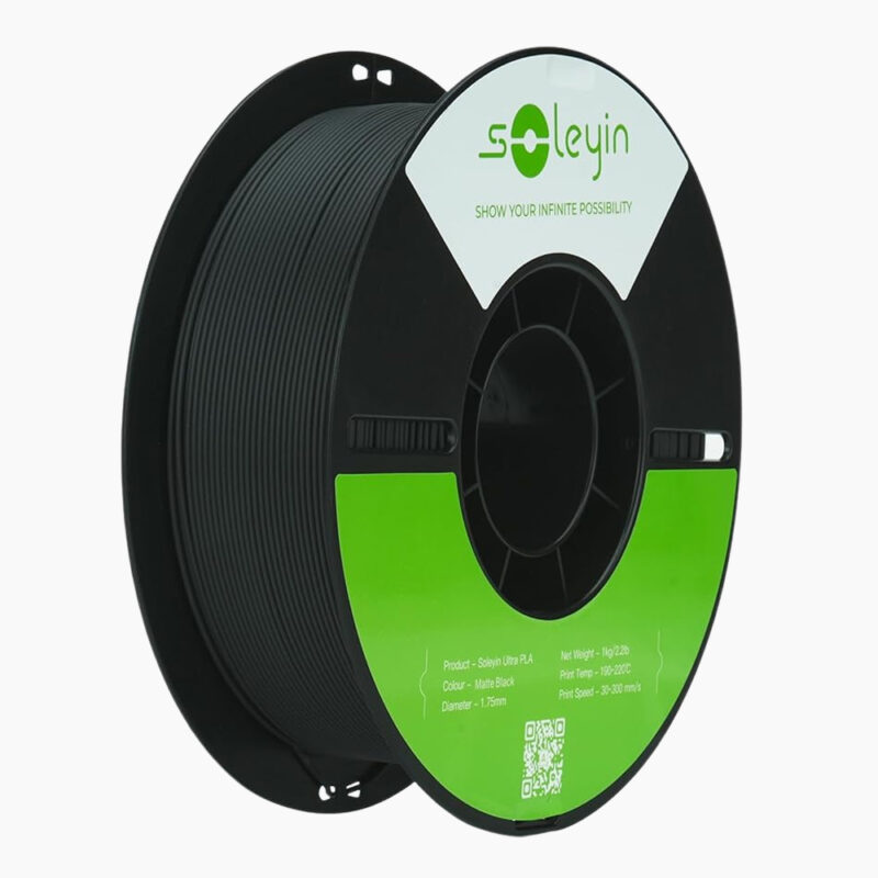 SOLEYIN ULTRA PLA 1,75MM 1KG MAT CRNA