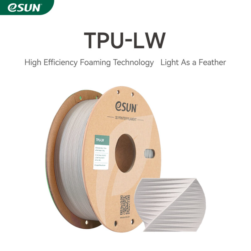 eSUN TPU-LW 1.75MM 1KG SIVA (GRAY)