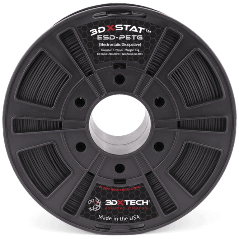 3DXTech STAT™ ESD-PETG 1,75mm 750g Black