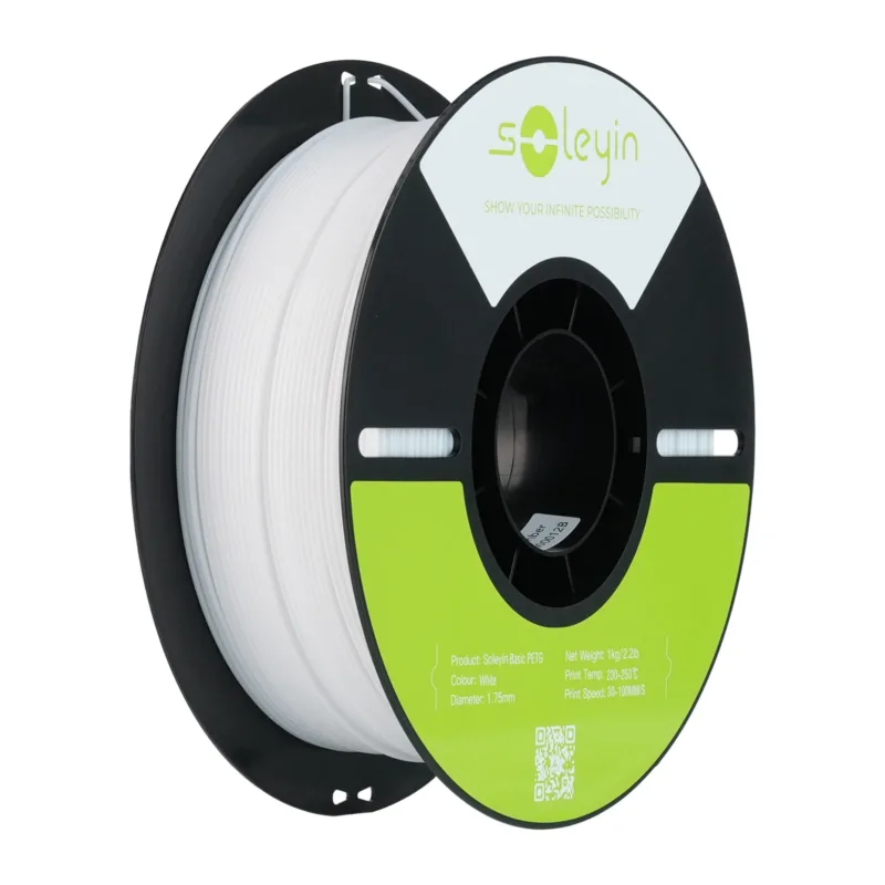 SOLEYIN BASIC PET-G 1,75MM 1KG BELA ( WHITE)