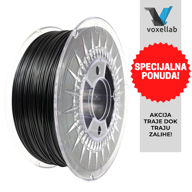 D.D. PET-G 1,75mm 1kg CRNA – specijalna ponuda
