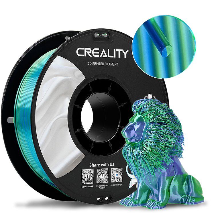Creality CR-SILK 1,75mm 1kg PLAVO-ZELENA (BLUE-GREEN)