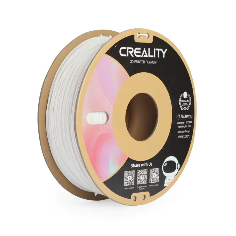 Creality CR-PLA MATT 1,75mm 1kg BELA (WHITE)