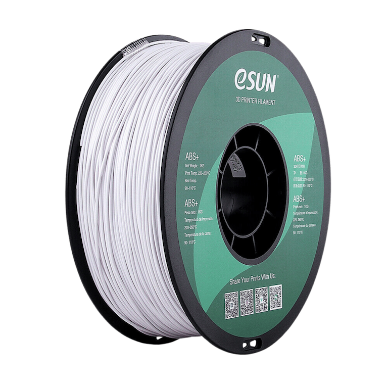 eSUN ABS+ 1,75mm 1kg BELA (COLD WHITE)