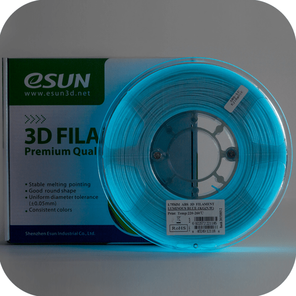 eSUN PLA+ 1,75mm 0,5kg SVETLEĆI PLAVI