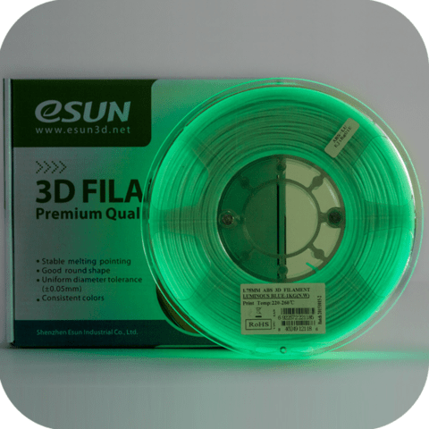 eSUN PLA+ 1,75mm 0,5kg SVETLEĆI ZELENI
