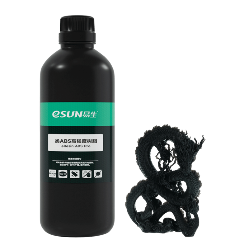 eSun A200 eResin-ABS Pro – 1kg CRNA (BLACK)