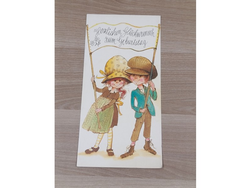 Vintage čestitka par