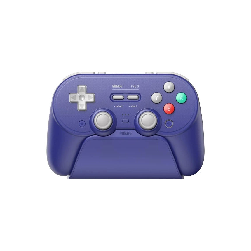 Bežični gamepad 8BitDo Pro 3 BT/2.4Ghz/Multi platform/Vibracija/Hall Effect/TMR/Purple edition+Dock