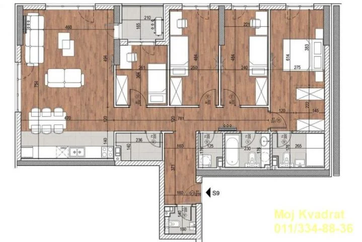 Novi Beograd, Blok 60 - Tošin bunar, 112m2